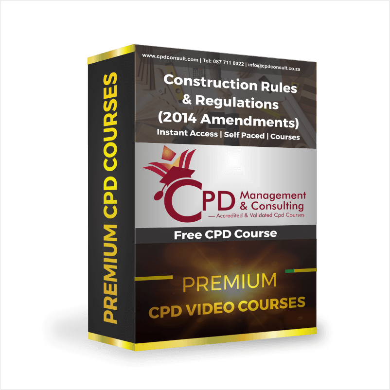 Construction Regulations (2014) (OHS) Free (No Cpd Certificate) | Cpd ...